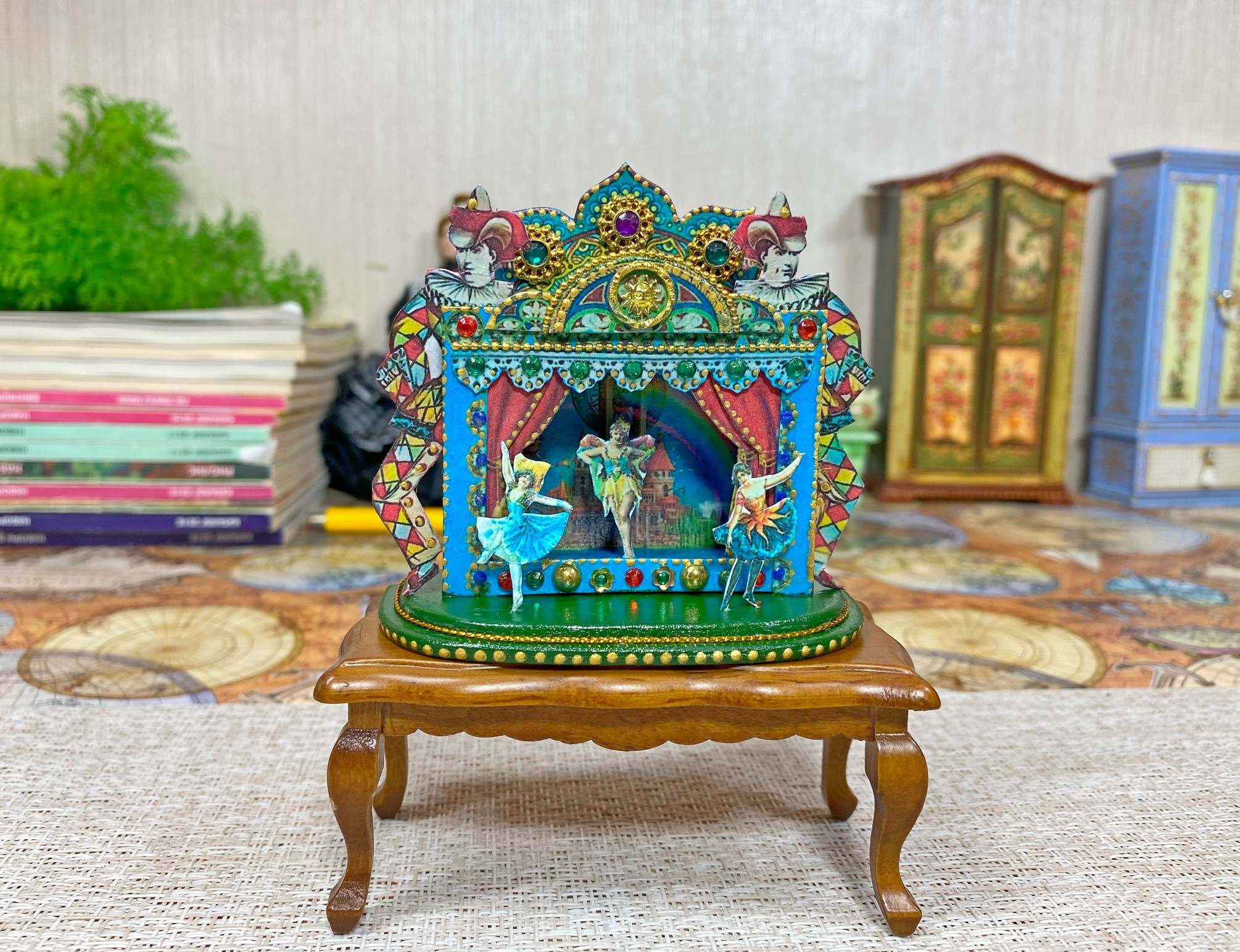 Tutorial. Puppet theater. Dollhouse miniature. 1:12. Two siz - Inspire ...