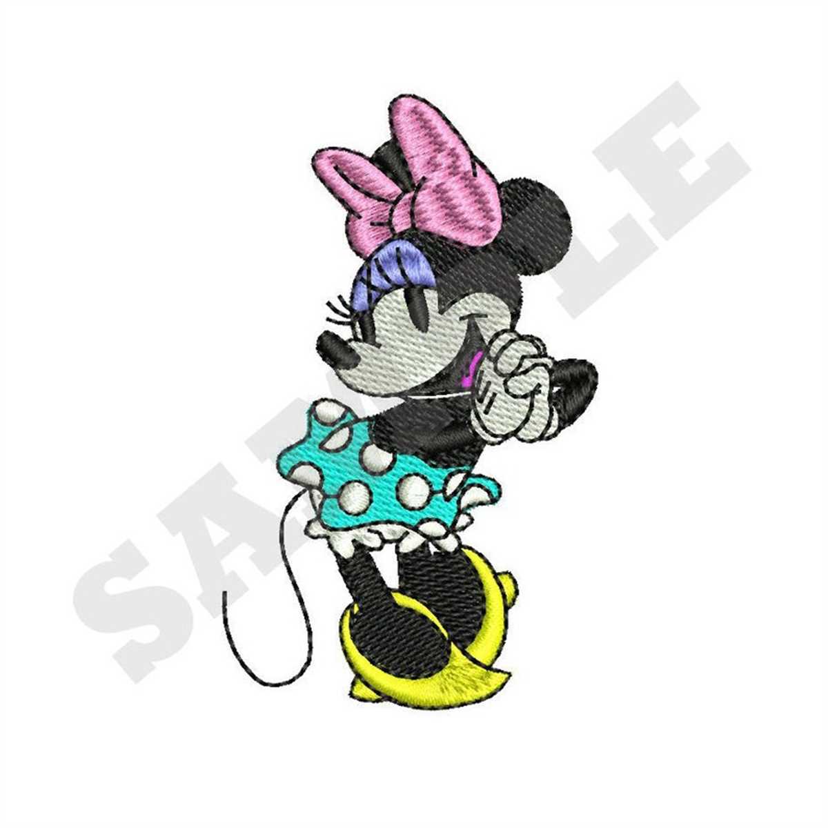 Sweet Minnie Mouse Machine Embroidery Design | Inspire Uplift