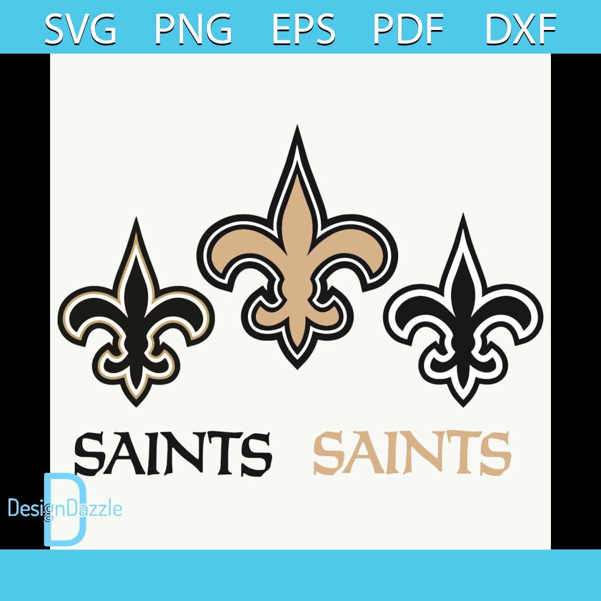 New Orleans Saints Bundle SVG, New Orleans Saints SVG, Saint | Inspire ...