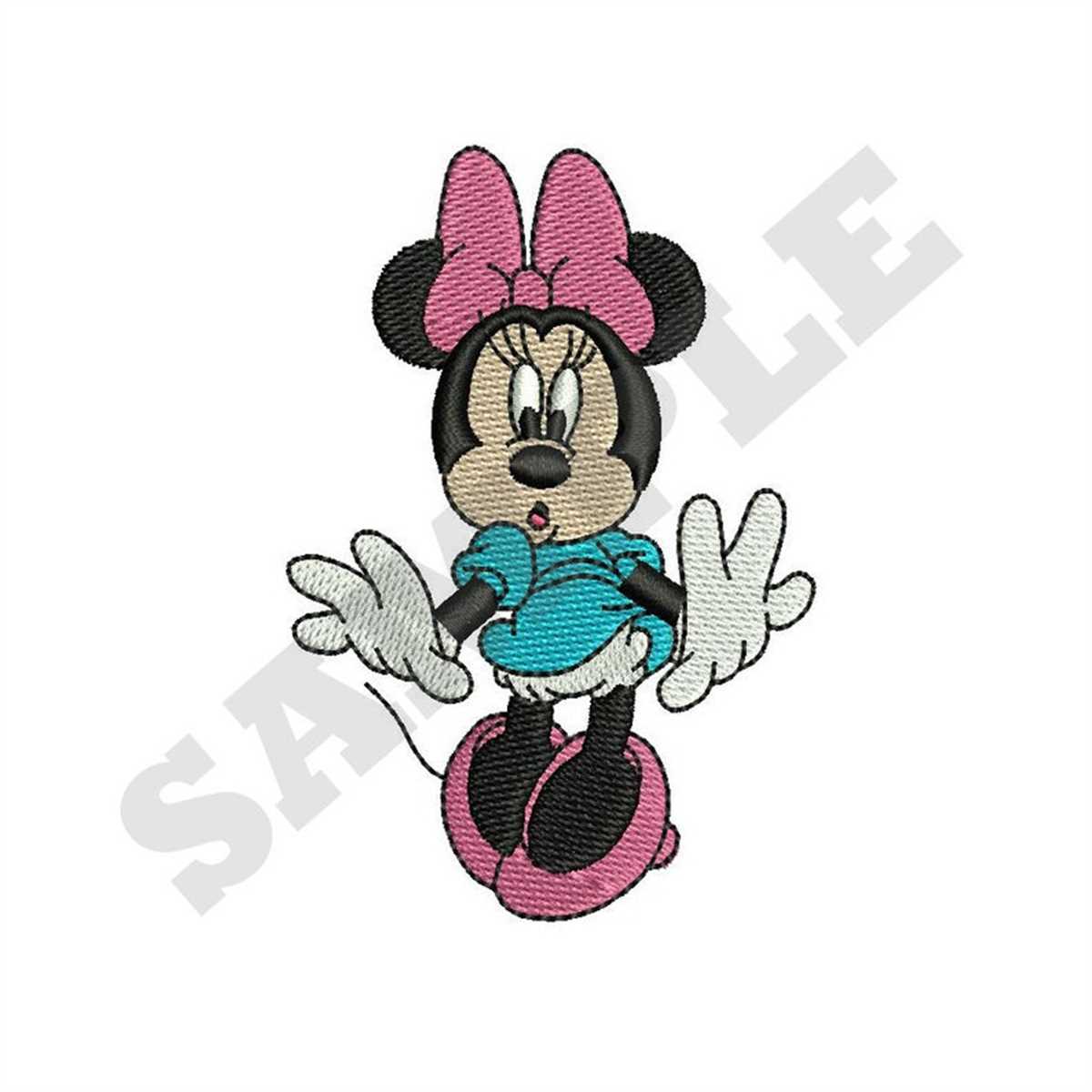 Minnie Surprised Machine Embroidery Design | Inspire Uplift