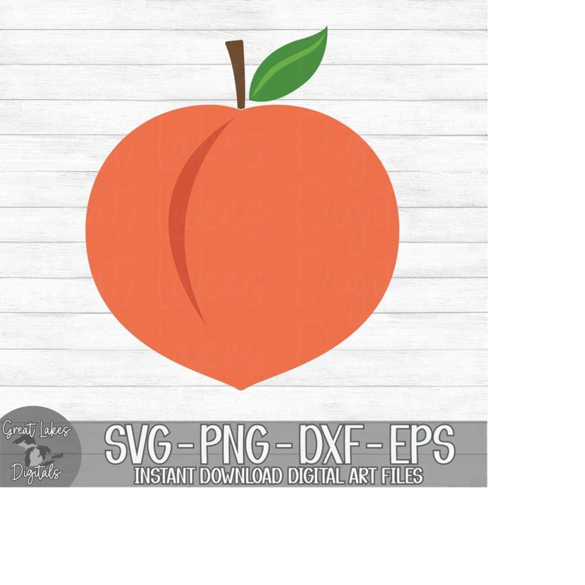Peach - Instant Digital Download - svg, png, dxf, and eps fi - Inspire ...