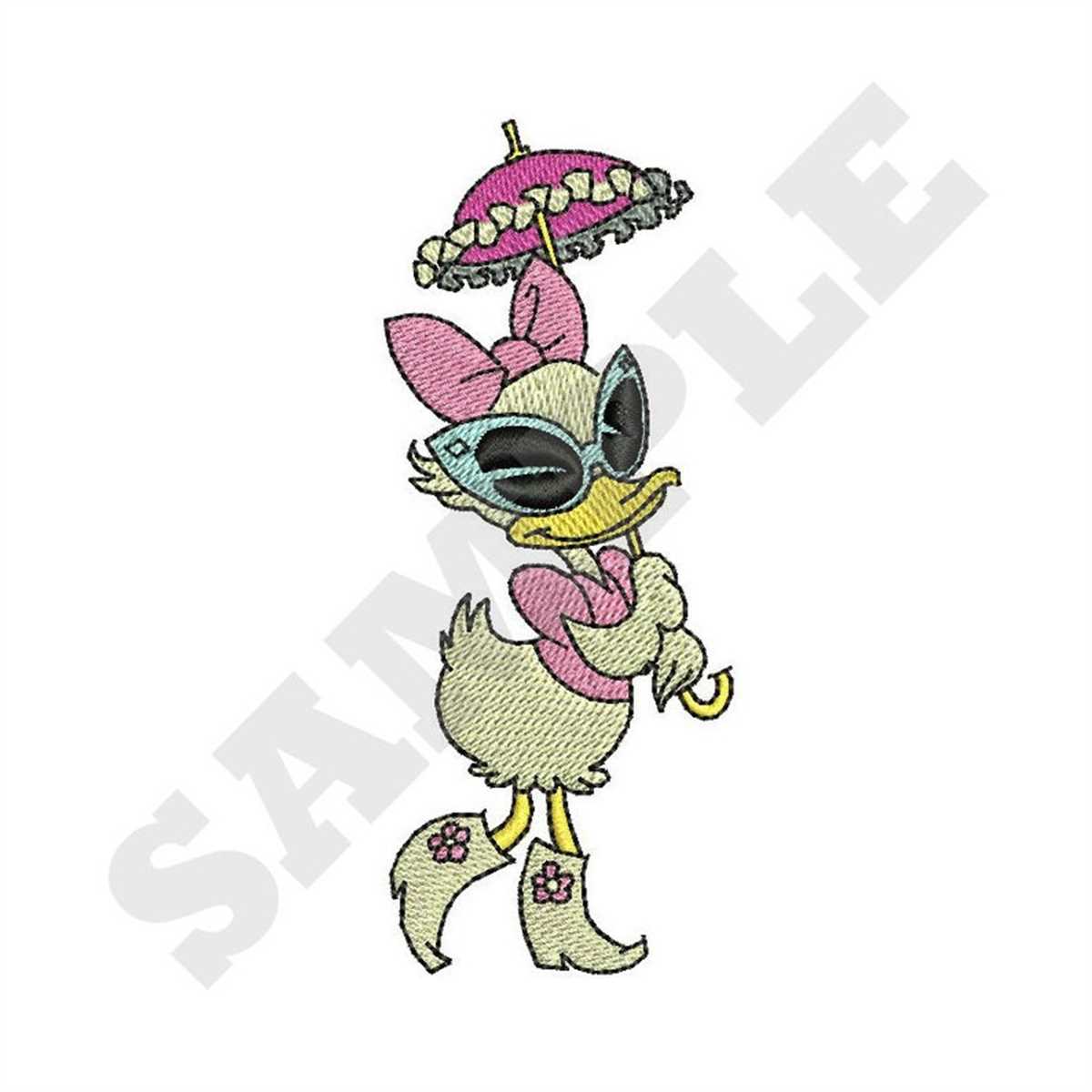 Fashion Daisy Duck Machine Embroidery | Inspire Uplift