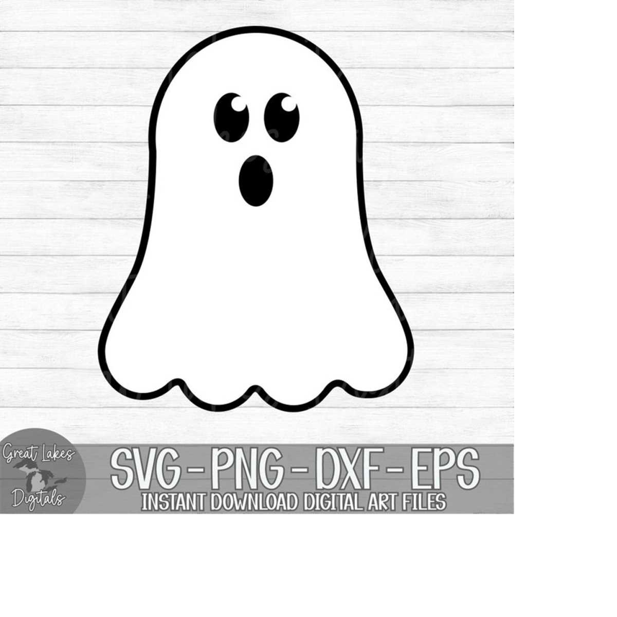 Halloween Ghost - Instant Digital Download - svg, png, dxf, | Inspire ...