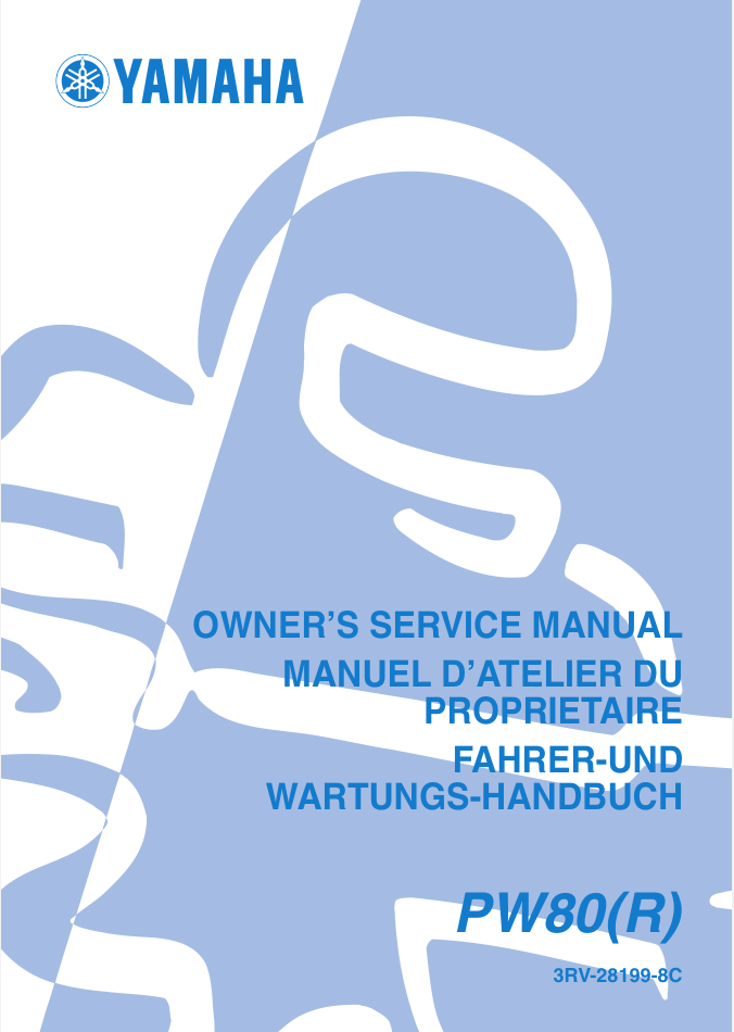 YAMAHA PW80 PW PEE WEE owner service manual | Inspire Uplift