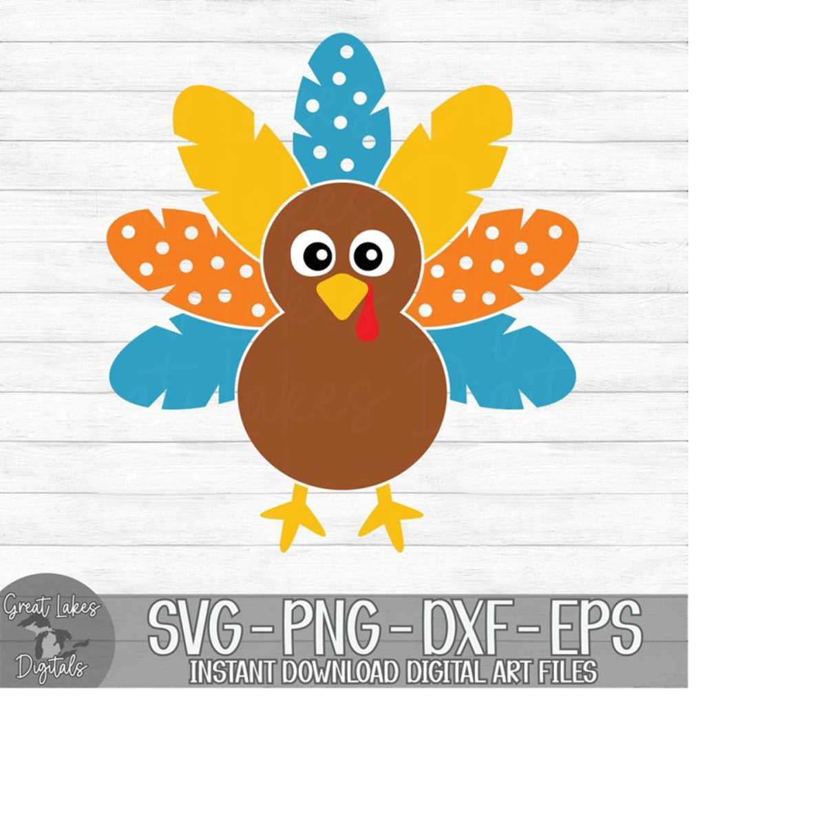 Thanksgiving Turkey - Instant Digital Download - svg, png, d | Inspire ...