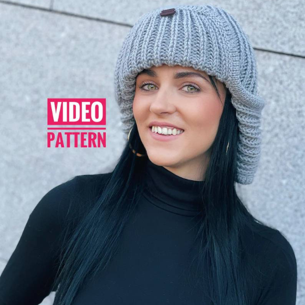 VIDEO PATTERN trapper hat knit pattern aviator hat pattern u | Inspire ...