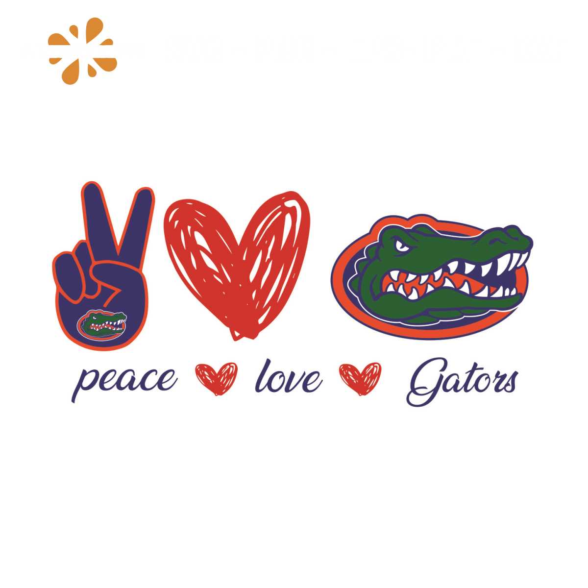 Florida Gator Peace Love Svg, Sport Svg, Peace Svg, Love Svg | Inspire ...