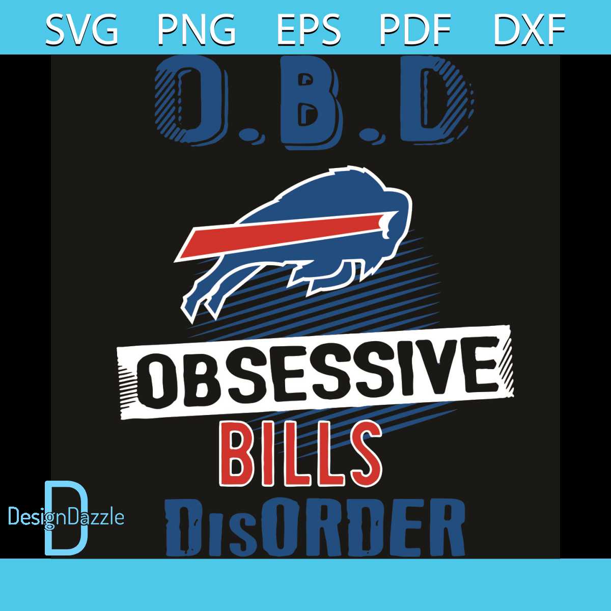 OBD Buffalo Bills Obsessive Disorder Svg, Sport Svg, OBD Svg | Inspire ...