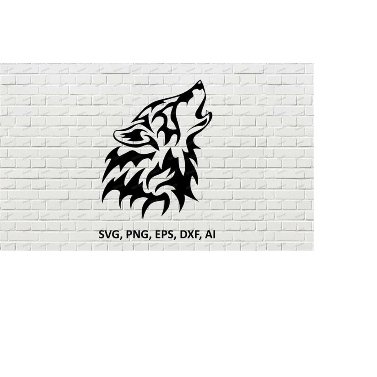 Wolf Head SVG, Wolf Vector, Wolf PNG, Wolf Figure, Wolf Head - Inspire ...