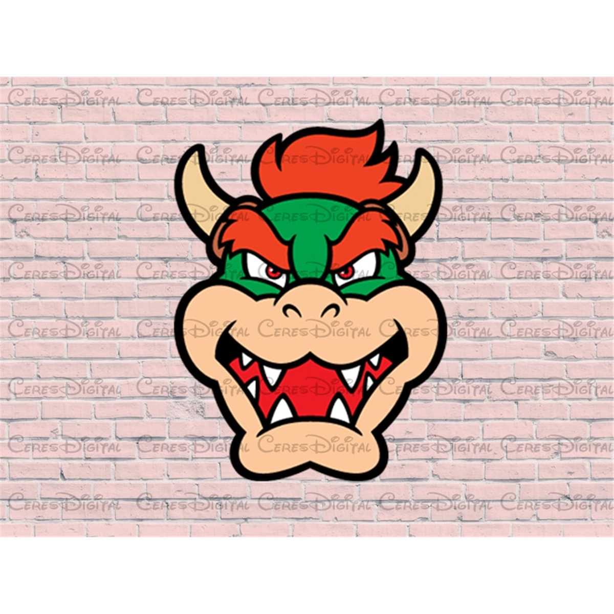 Super Mario Bowser Head and Ears Png File, Super Mario Bowse | Inspire ...
