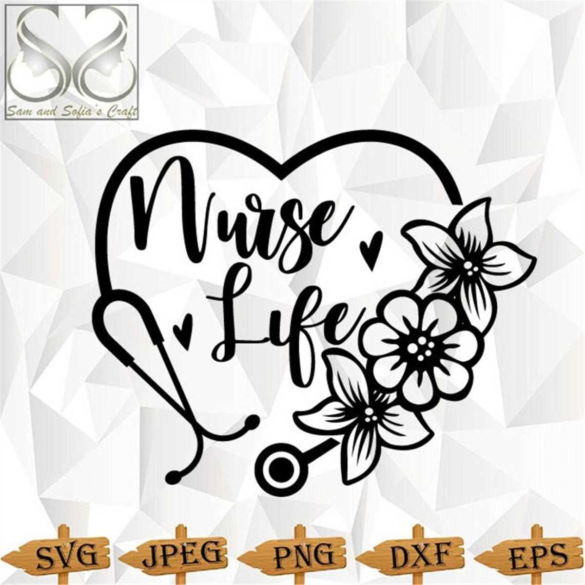 Nurse Life Svg | Nurse Life Png | Nurse Design Svg | Stethos | Inspire ...