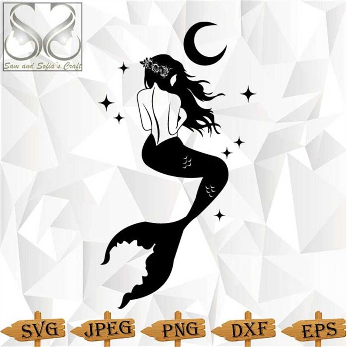 Mermaid Svg | Mythical Creature Svg | Myth Svg | Mermaid Moo - Inspire ...