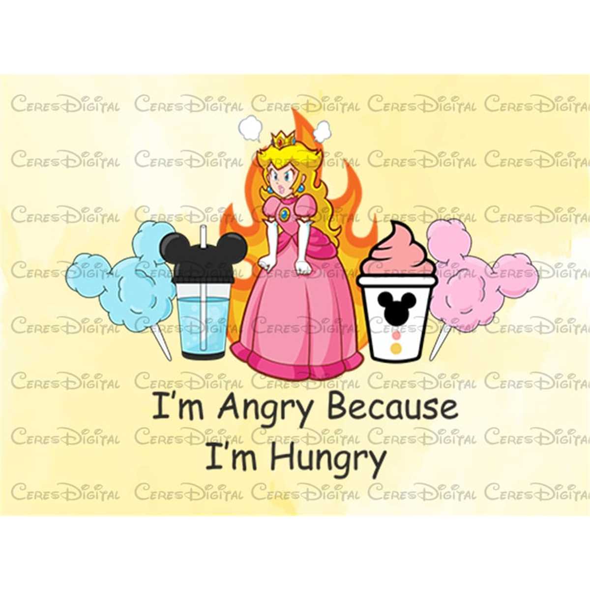 Princess Peach I'm Angry Because I'm Hungry Png, Mickey Snac | Inspire ...