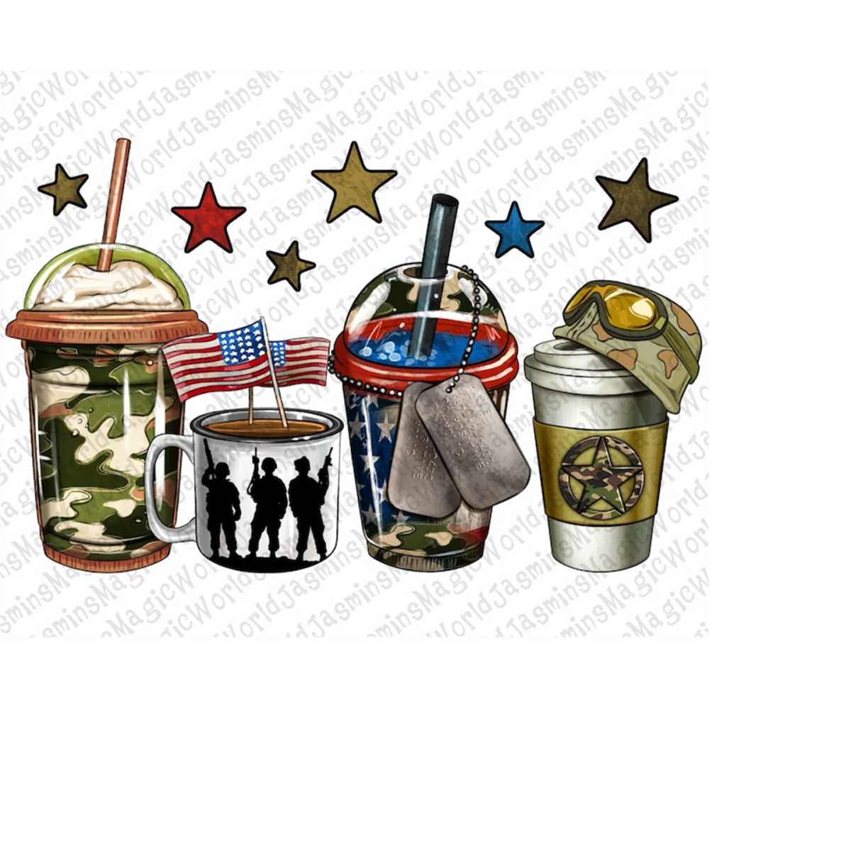 Army Coffee Cups Png Sublimation Design, Army Coffee Cups Pn | Inspire ...