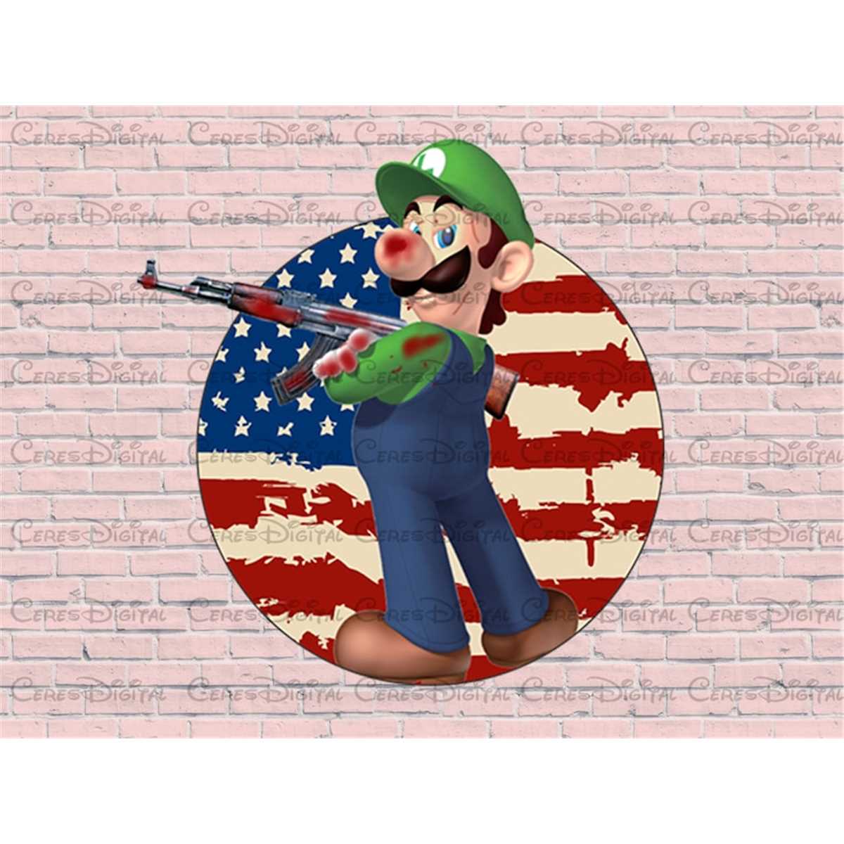Luigi US Flag Png File, Luigi Png File, Luigi High Quality P | Inspire ...