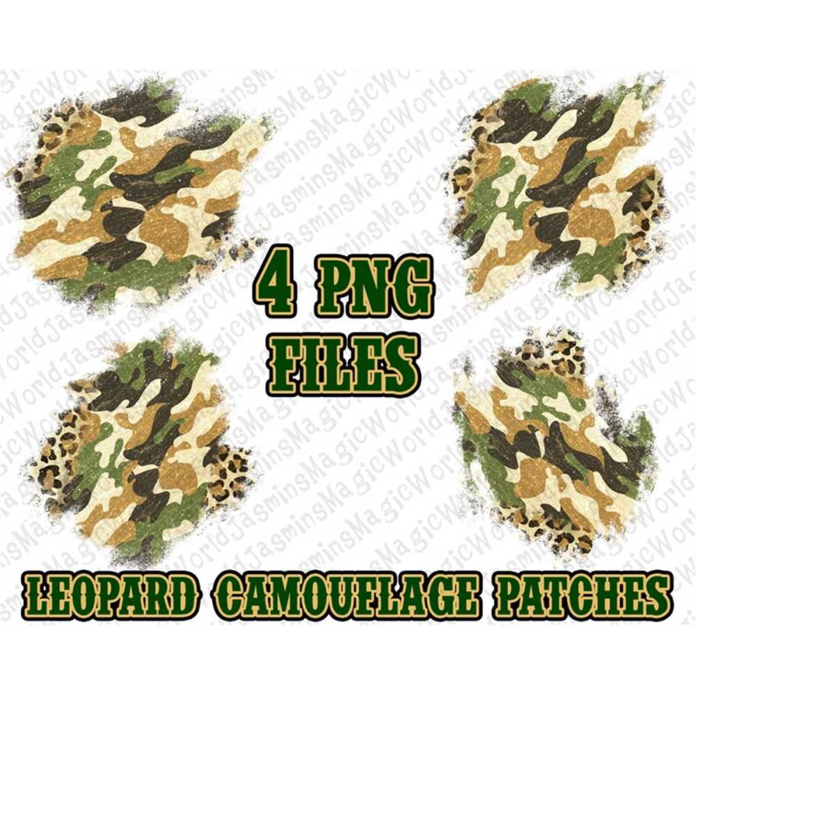 Leopard Camouflage Pattern Patches Png Bundle,Western Patch | Inspire ...