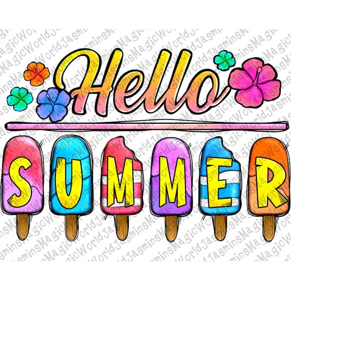 Hello Summer Popsicles Png, Hello Summer Popsicles PNG, Summ | Inspire ...