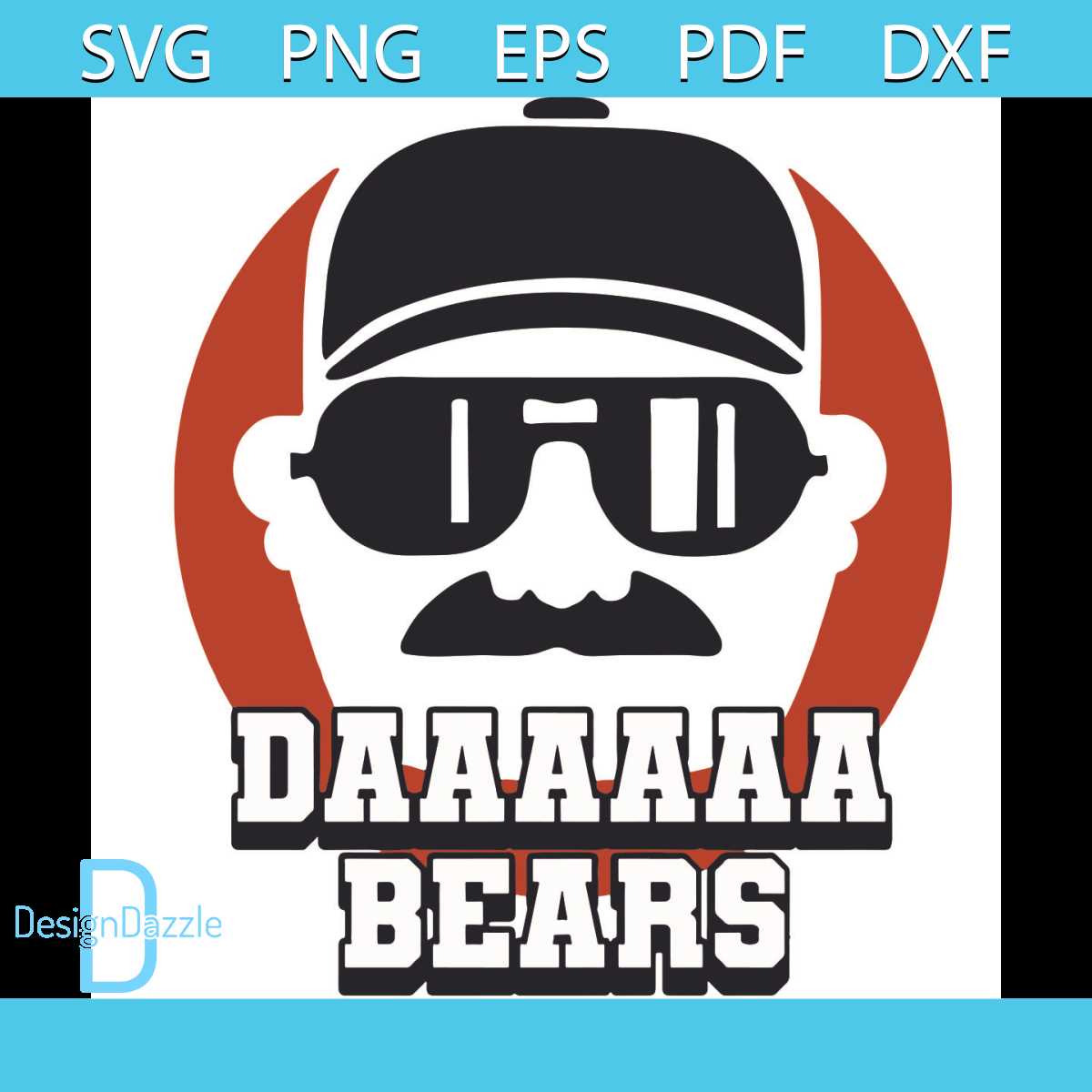 Daaaaaa Bears SVG, Chicago Bears svg, Chicago Bears team, Ch - Inspire ...