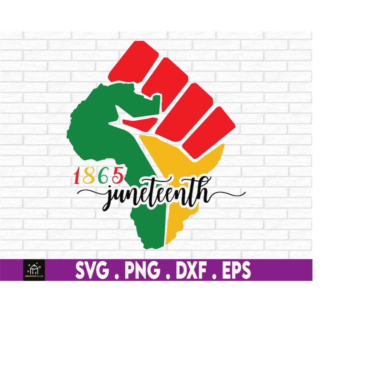 Juneteenth Fist 1865 Svg, Equality Rights, Black History Mon - Inspire ...