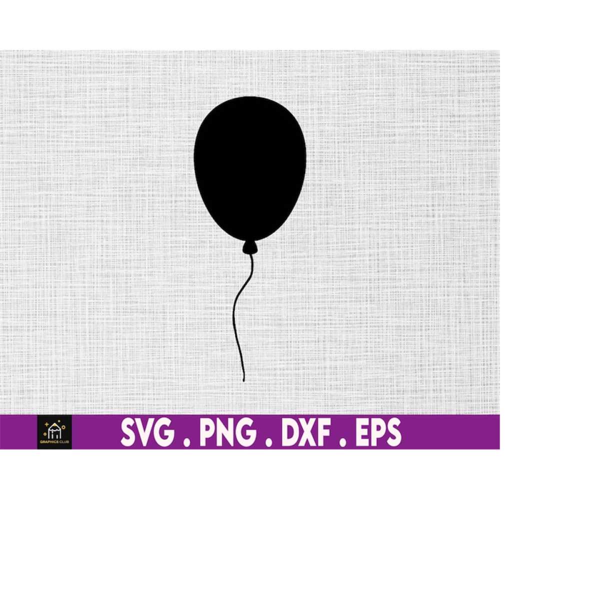 balloon svg, Balloons Clipart, Birthday Balloon Graphic, Bir - Inspire ...