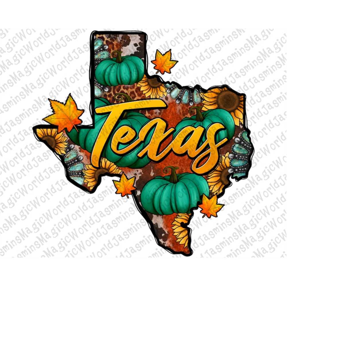 Fall Themed Texas Map Design PNG, Texas Map Png, Texas State | Inspire ...