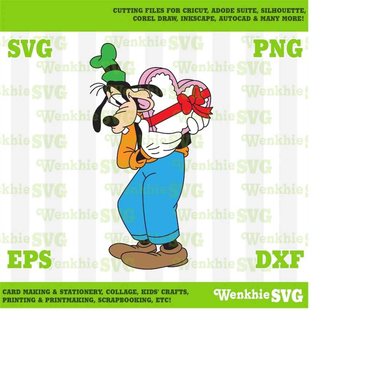 Valentines Goofy Cutting File Printable Svg File For Cricut Inspire