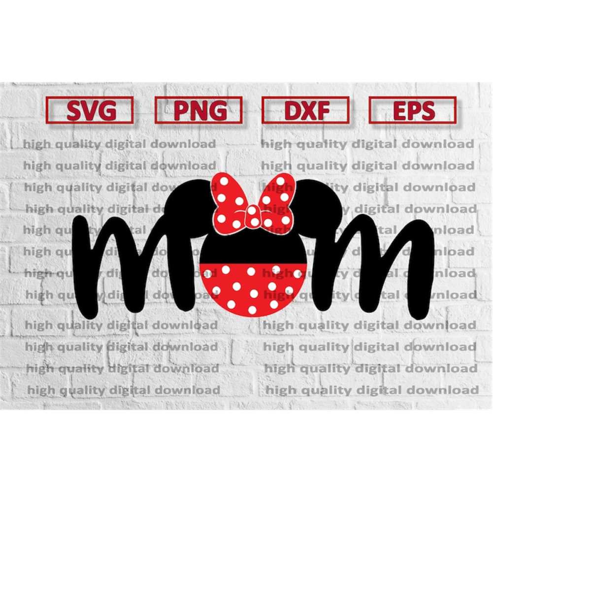 Mom Mouse, cut file, svg, png, mother's day gift, family tri | Inspire ...