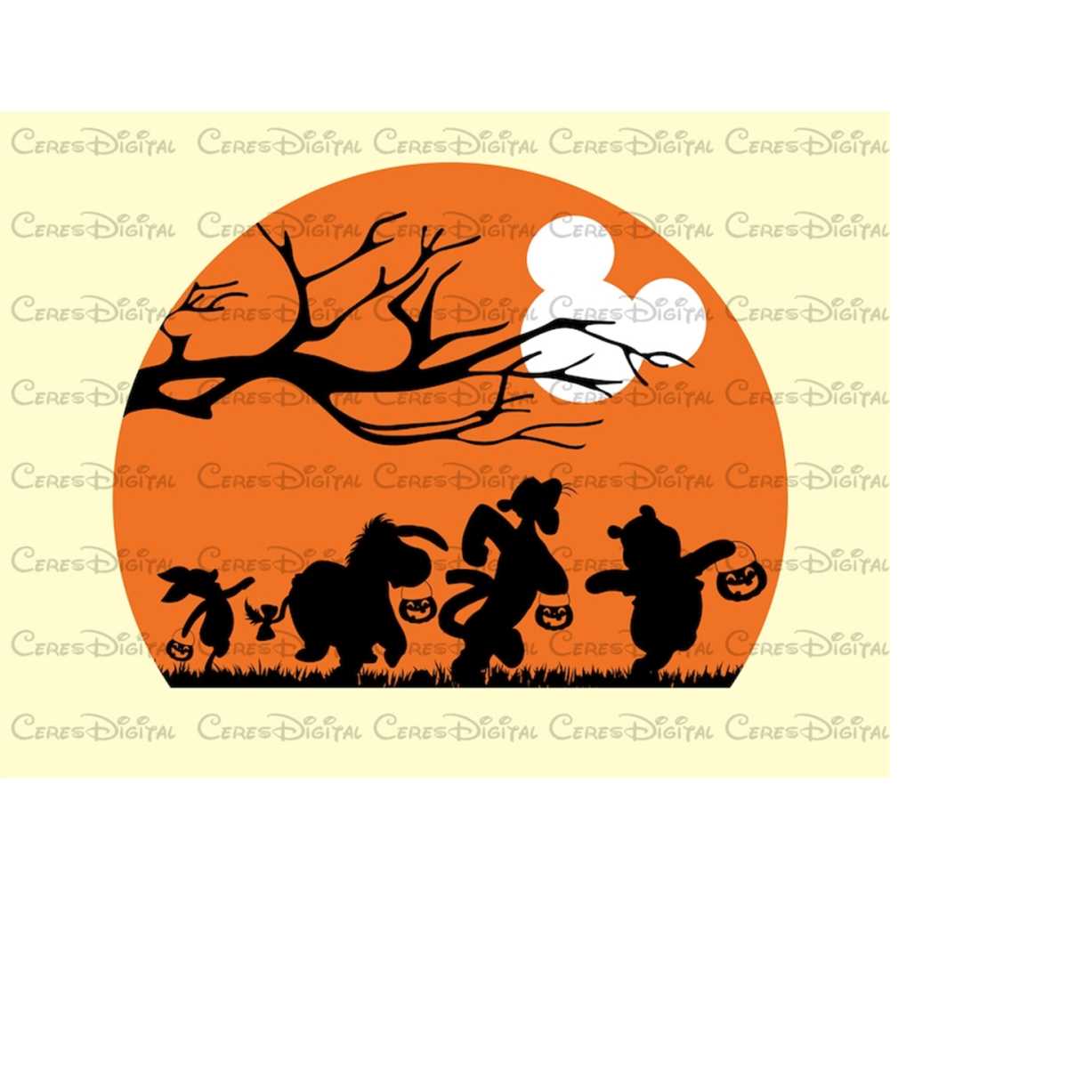 Spooky Sunset Png,Pooh Bear Png,Pooh Bear Halloween Png,Spoo | Inspire ...
