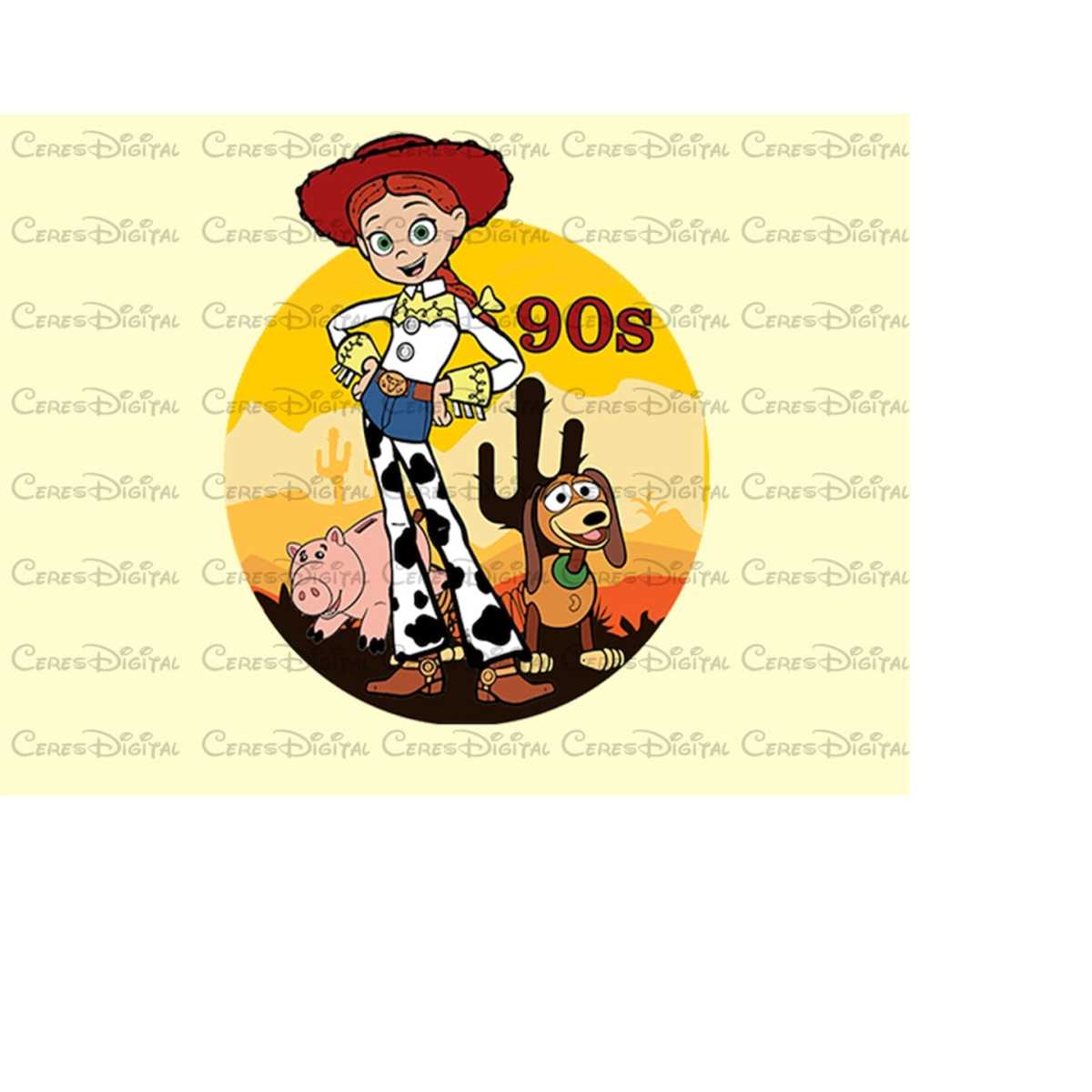 Retro 90s Jessie Png, Toy Story Cowboy Png,Toy Story Cowgirl | Inspire ...