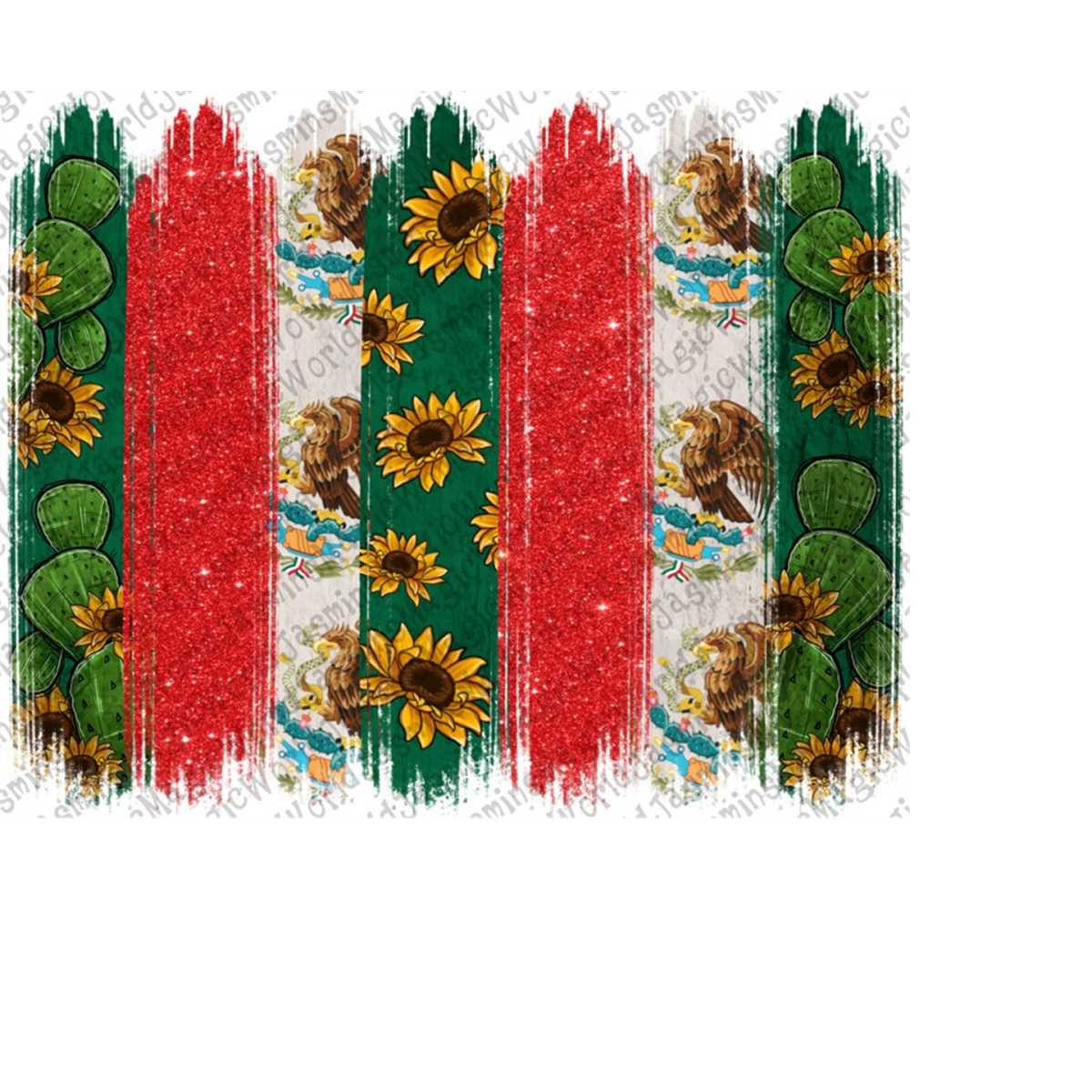 Mexican Flag Brushstroke Png Sublimation Design, Mexican Fla | Inspire ...