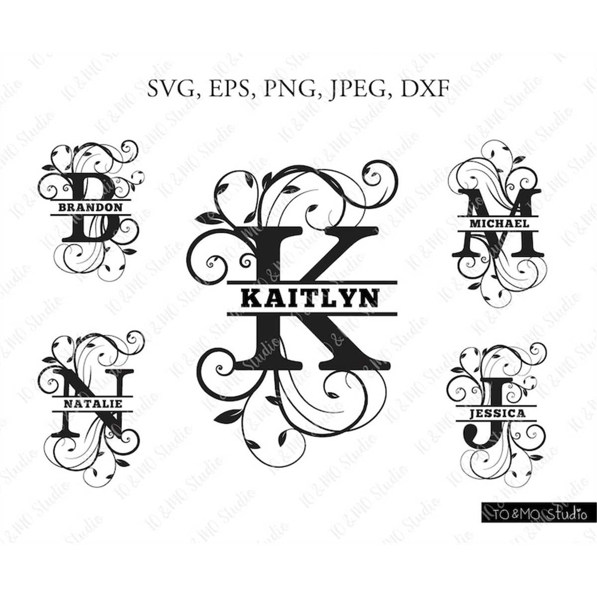 Monogram Svg, Monogram Alphabet Svg, Monogram Clipart, Flour | Inspire ...