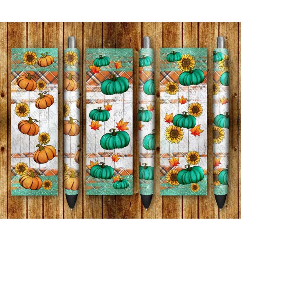 Fall Themed Pen Wraps PNG Sublimation Designs,Pumpkin Pen Wr | Inspire ...