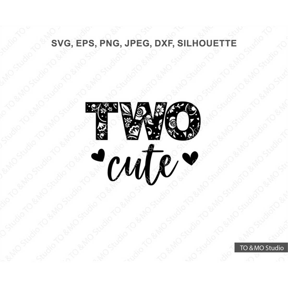 Two Birthday SVG, 2nd Birthday Svg, Two Cute Svg, Birthday S - Inspire ...