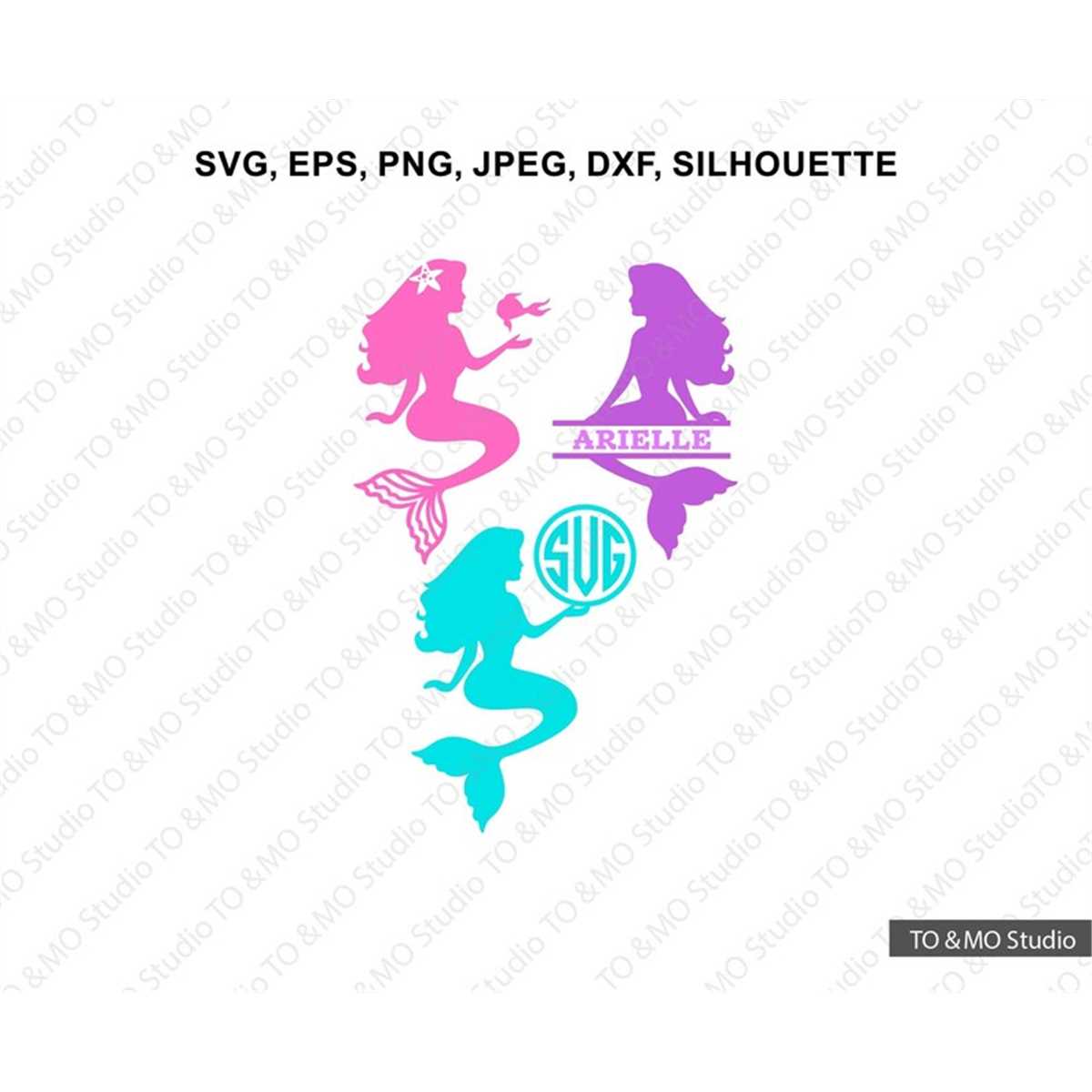 Mermaid SVG, Mermaid Shell Svg, Mermaid Clip Art, Mermaid SV - Inspire ...