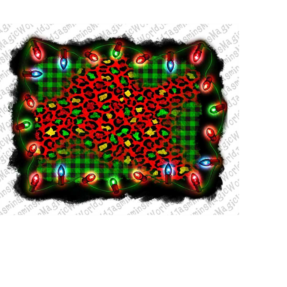 Christmas Lights Leopard Background Png, Western Christmas P | Inspire ...