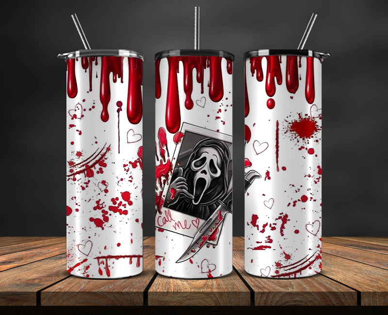 Halloween 20oz Tumbler Wrap ,Horror films Tumbler Wrap PNG, | Inspire ...
