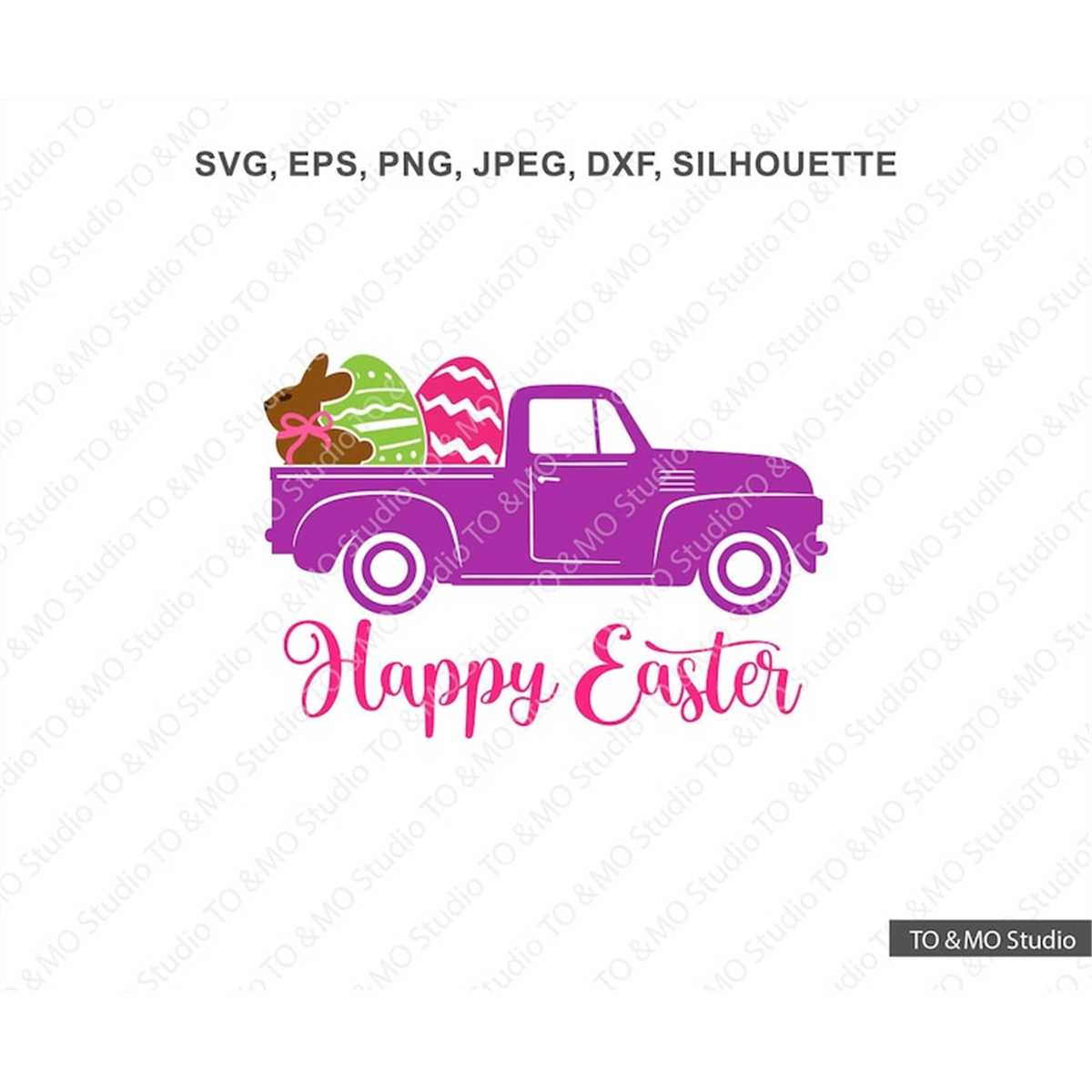 Easter SVG, Easter Egg SVG, Easter Truck Svg Easter Bunny Sv | Inspire ...
