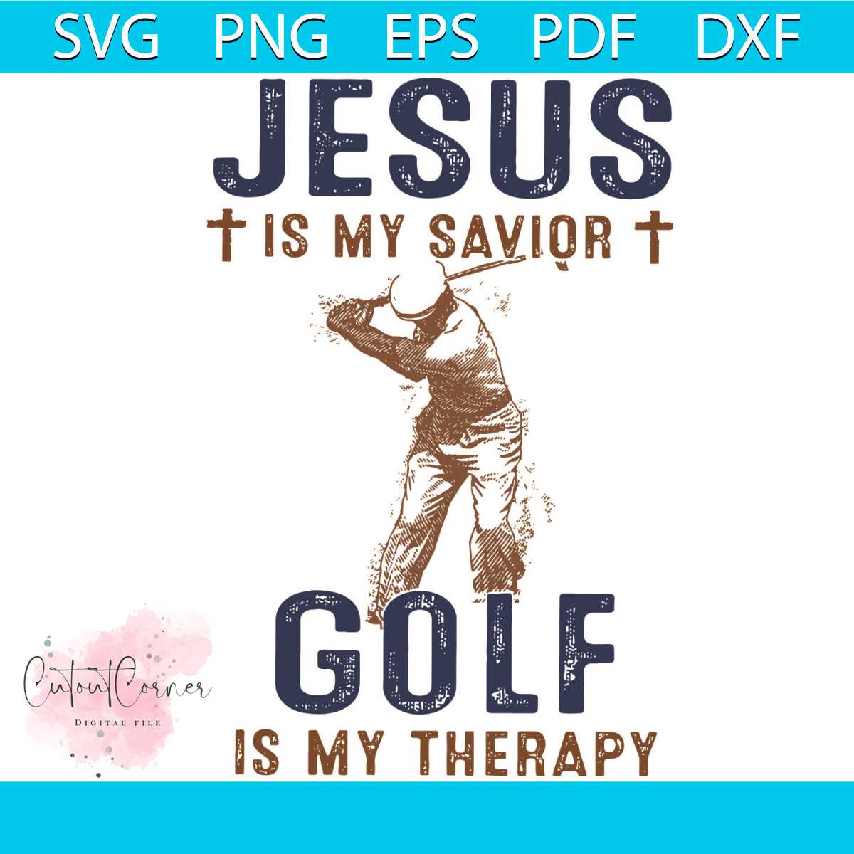 Jesus is my savior Goft is my therapy Svg, Jesus svg, Jesus | Inspire ...
