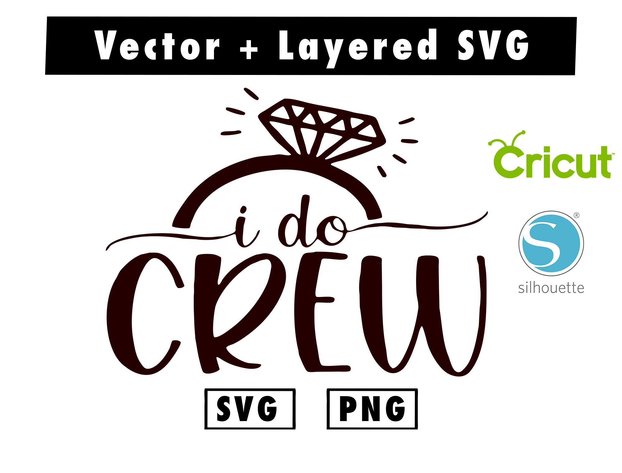 I DO CREW svg and png files for cricut machine , anime svg , | Inspire ...