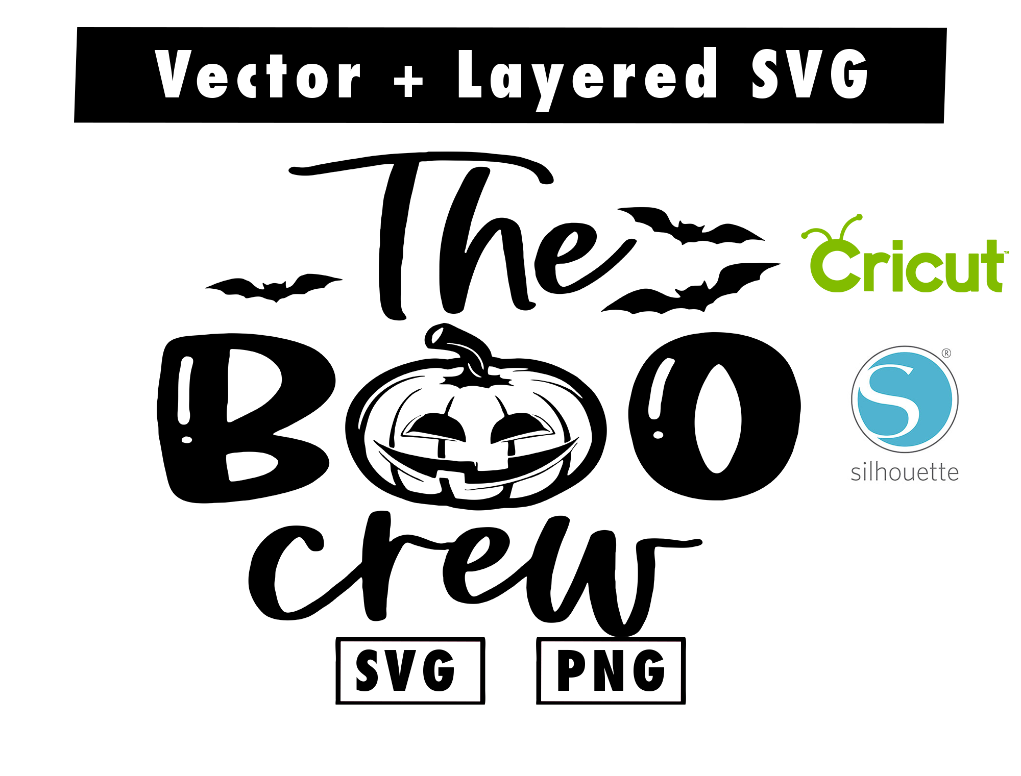 the boo crew svg and png files for cricut machine , anime sv - Inspire ...