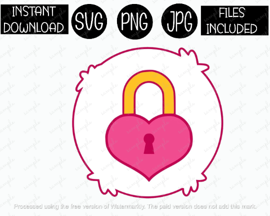 Secret Care Bears Tummy Badge, Matching Tshirts Costumes PNG - Inspire ...