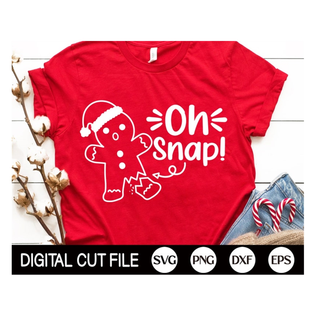 Funny Christmas SVG, Oh Snap Svg, Christmas Cookies, Christm | Inspire ...