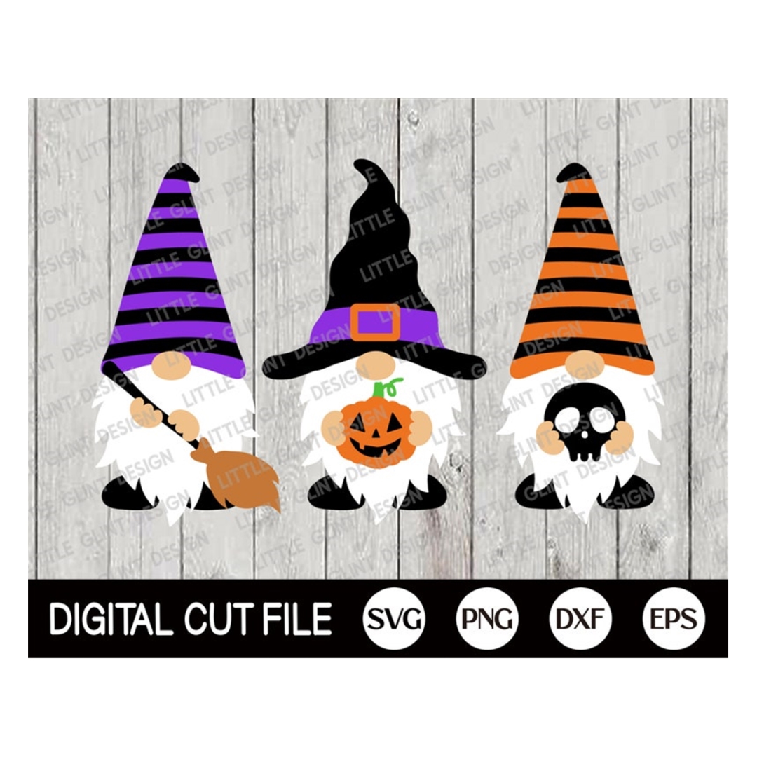 Gnome with Pumpkin Svg, Halloween Svg, Halloween Gnome, Witc | Inspire ...