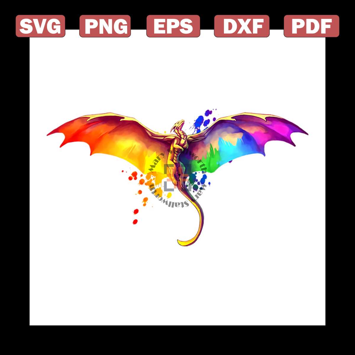 Pride Dragon Lgbt Rainbow Color Dragon Strong Animal Png - Inspire Uplift