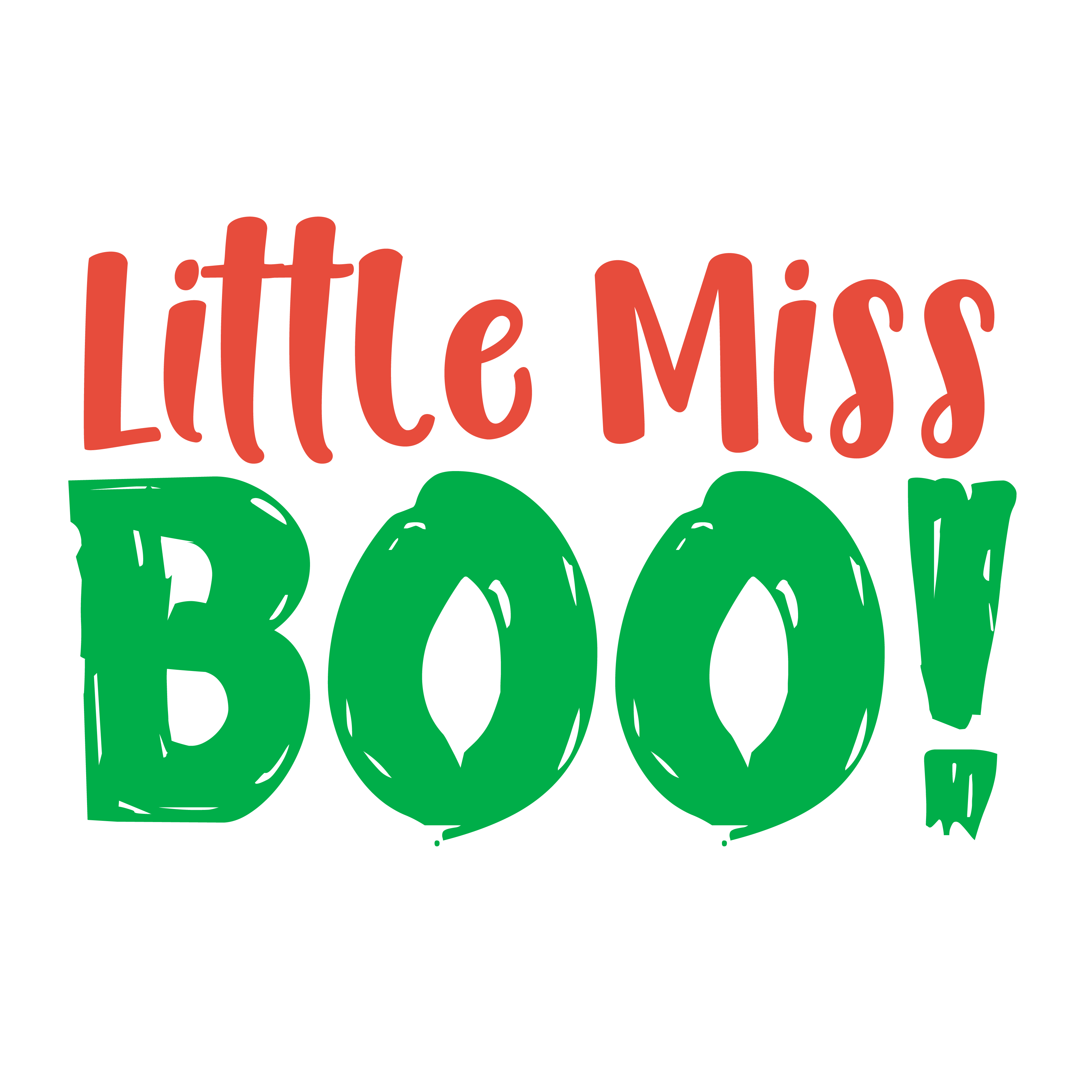 Little Miss Boo Svg, Halloween Svg, Halloween Sign Svg, Silh | Inspire ...