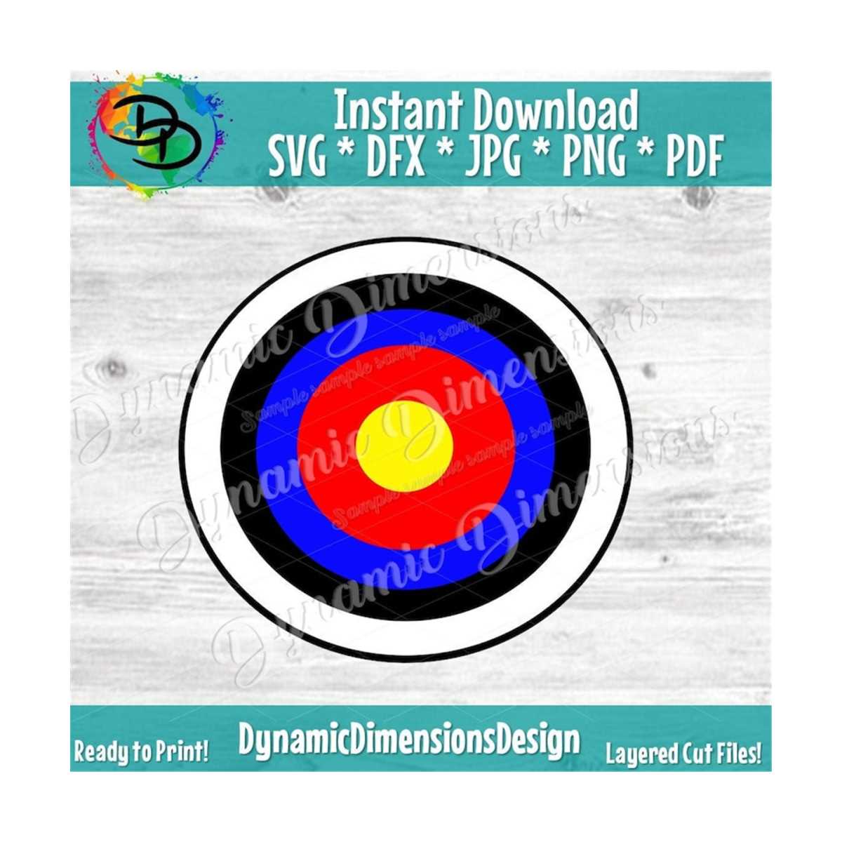 Target Aim Bullseye SVG, Instant Download, Hunting svg, Shoo - Inspire ...