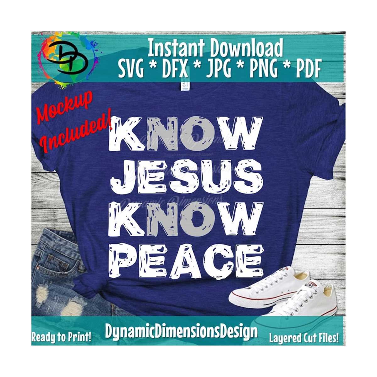 Know Jesus Know Peace svg, Christian svg, Scripture SVG, Bib - Inspire ...