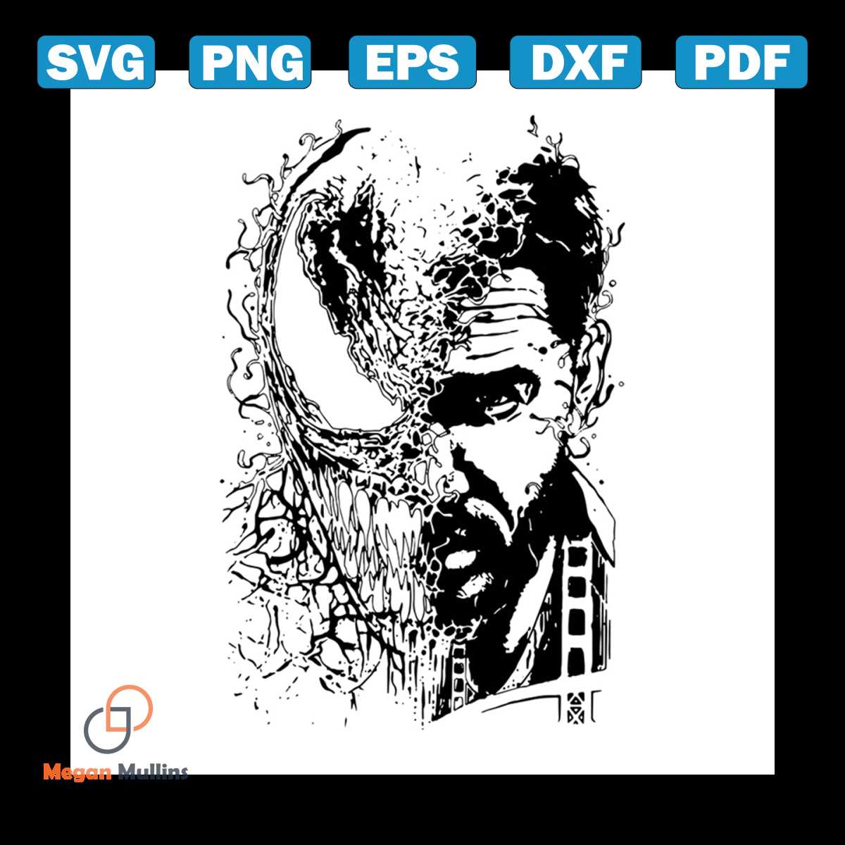 Symbiote face symbiote svg | Inspire Uplift