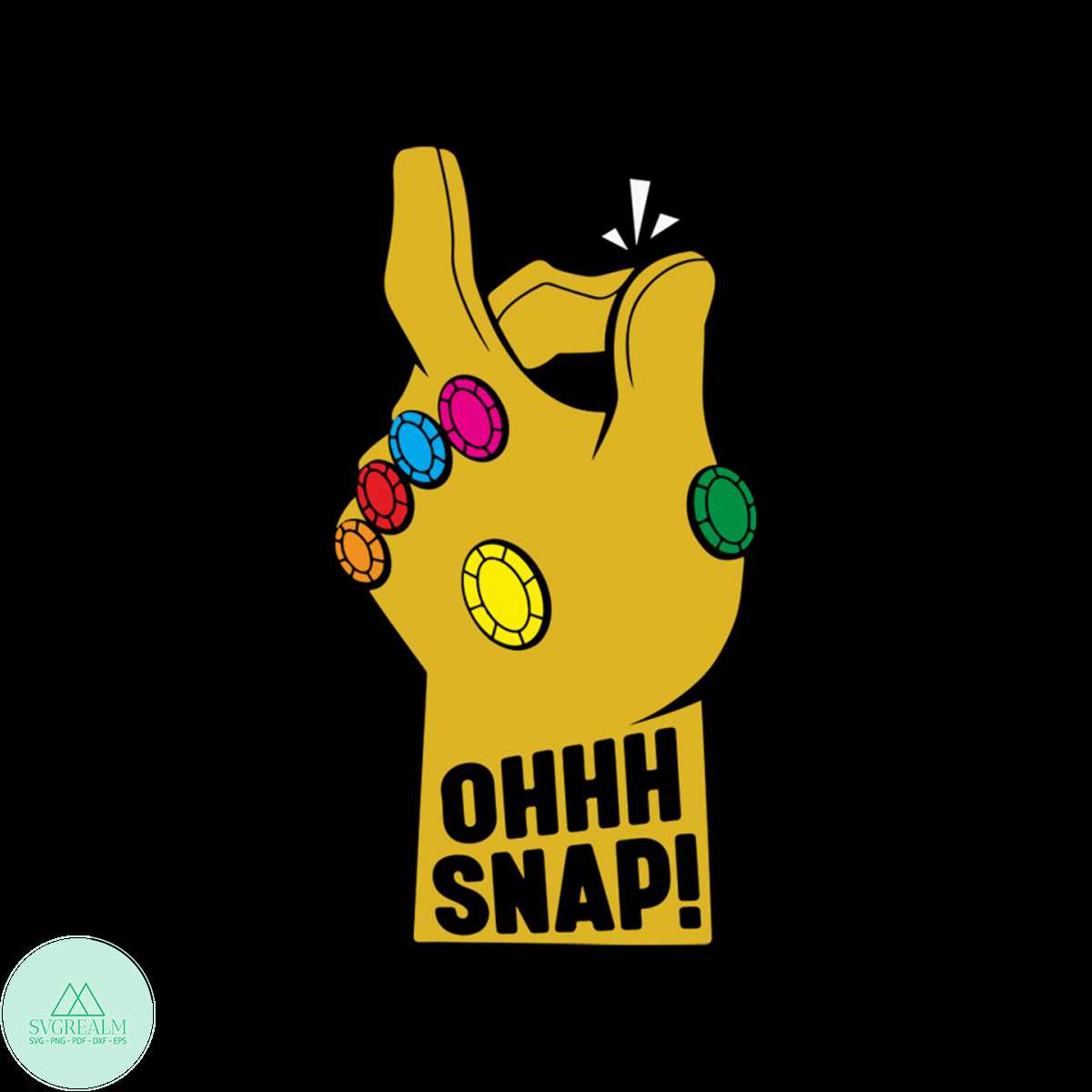 Ohhh Snap Thanos Hand svg | Inspire Uplift