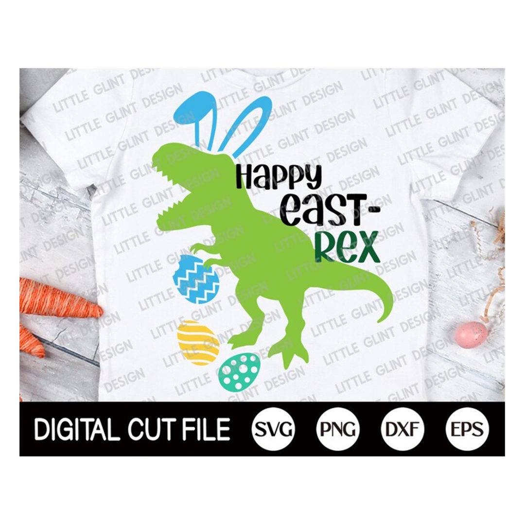 Easter Saurus Rex, Easter Svg, Happy East-Rex, Bunny Saurus | Inspire ...